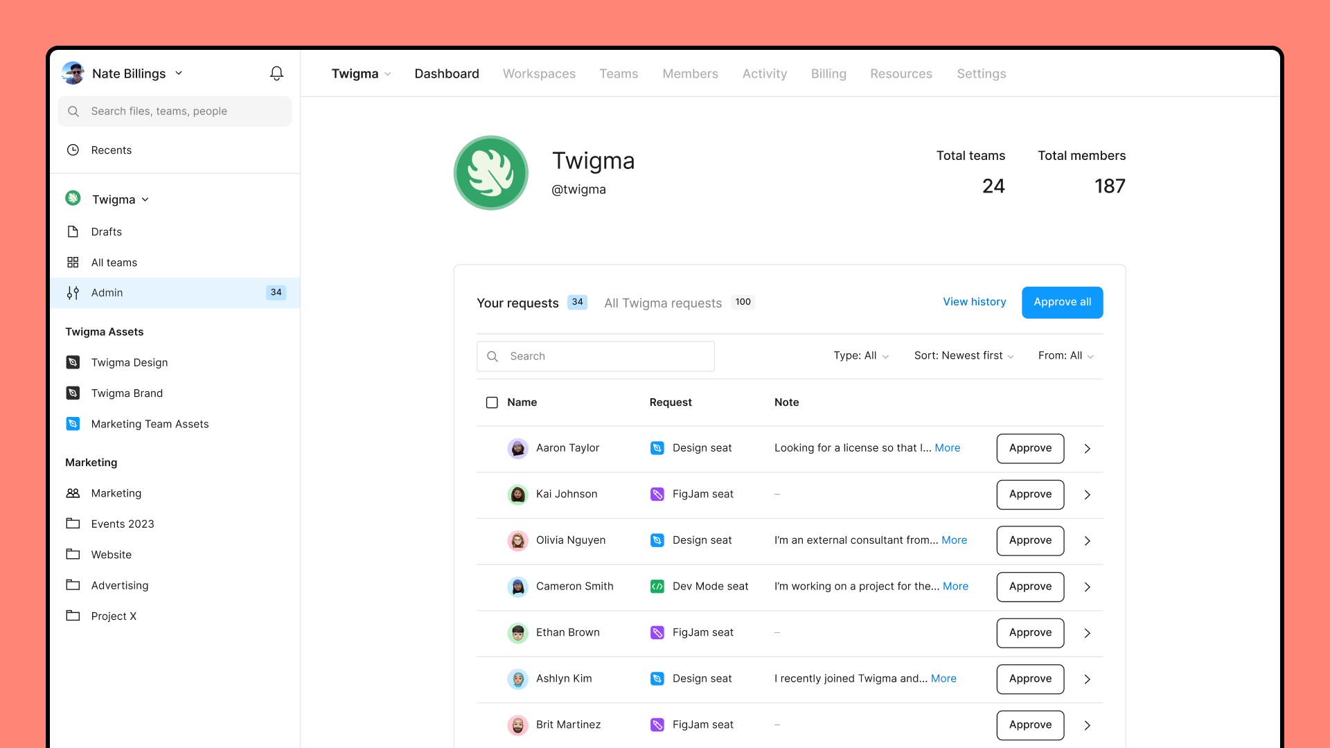 Approve or decline seat upgrade requests – Figma Learn - Help Center