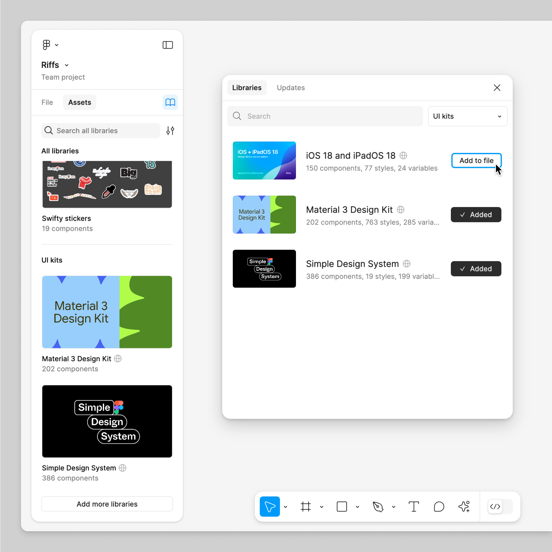 Start designing with UI kits – Figma Learn - Help Center