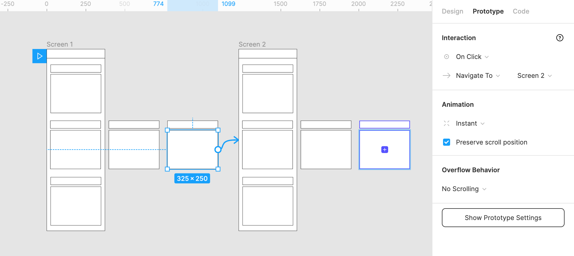Prototype Scrolling With Overflow Behavior Figma Help Center