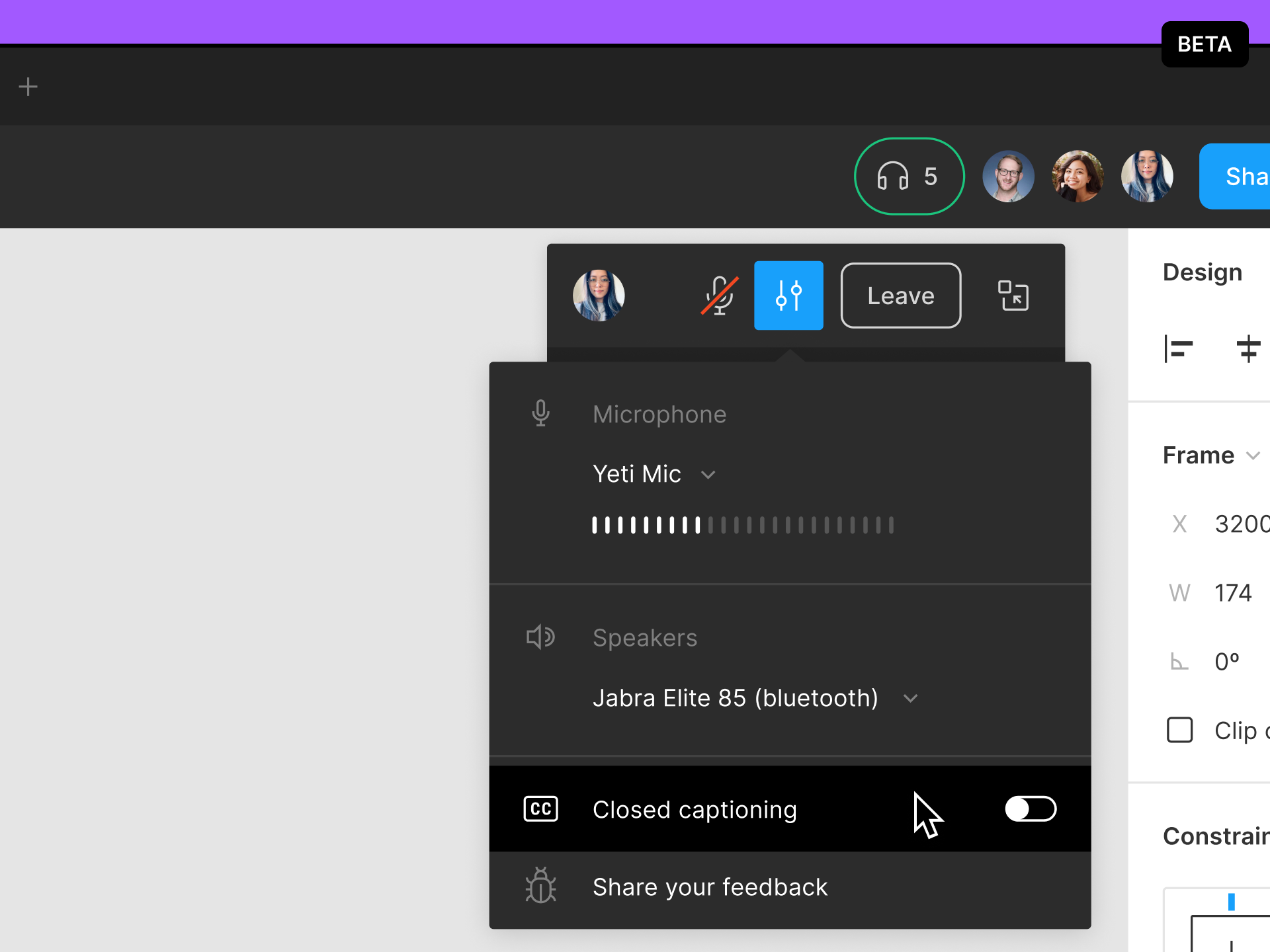 Use closed captioning for audio – Figma Learn - Help Center