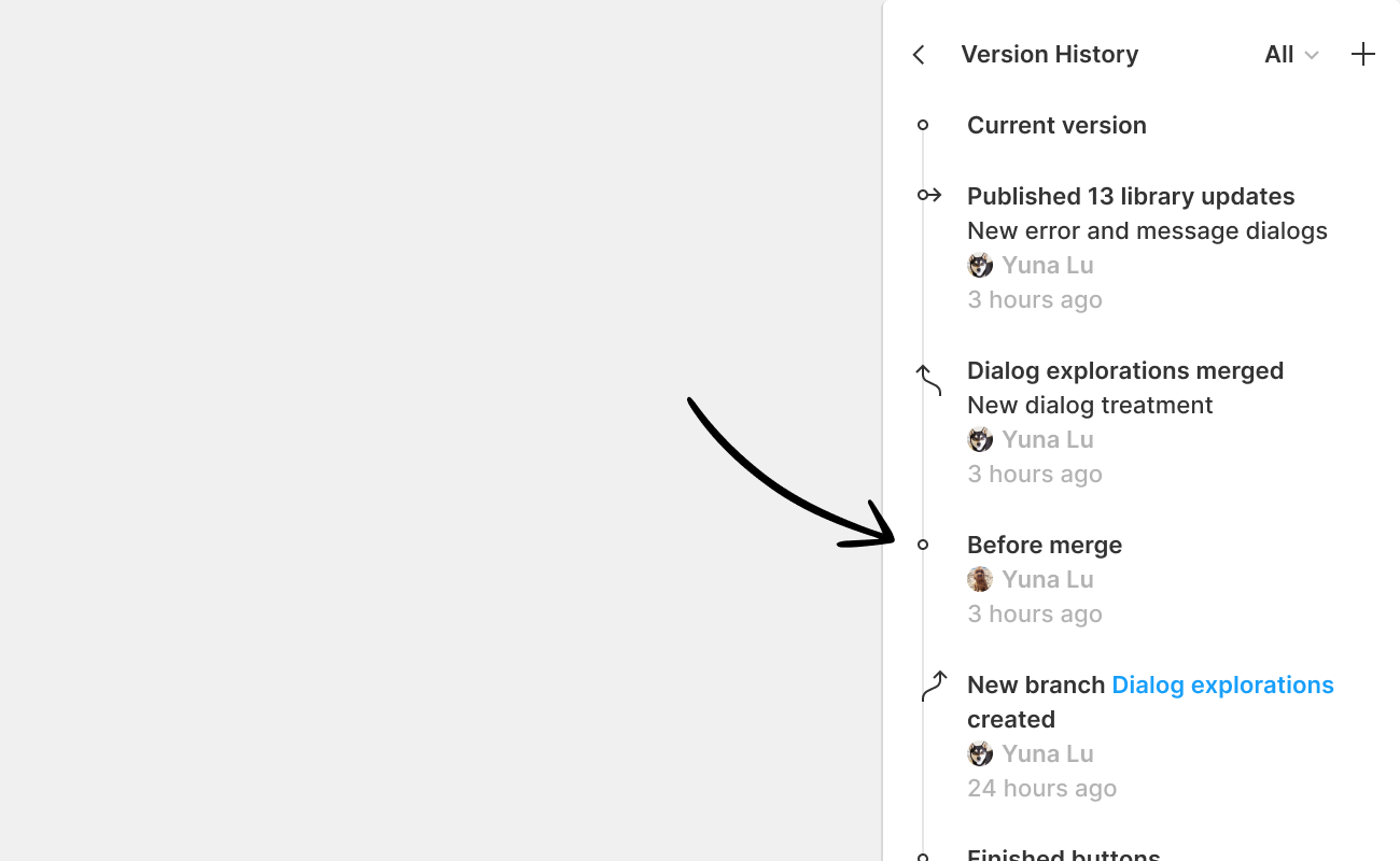 Incomplete merges or updates – Figma Learn - Help Center