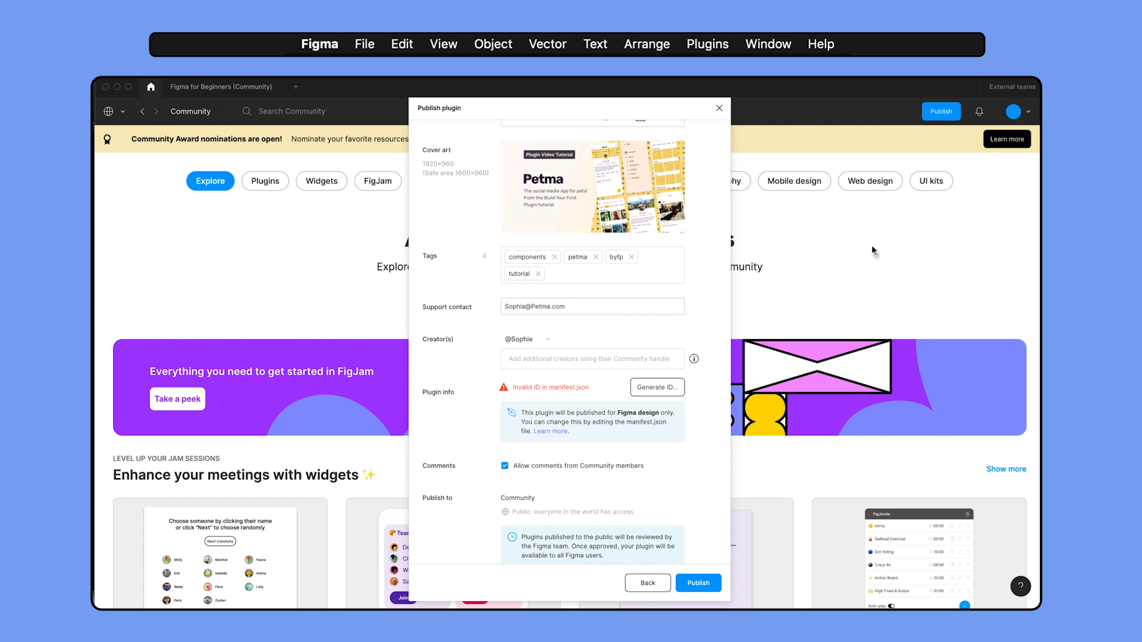  BYFP 5 Publishing To The Community Figma Learn Help Center