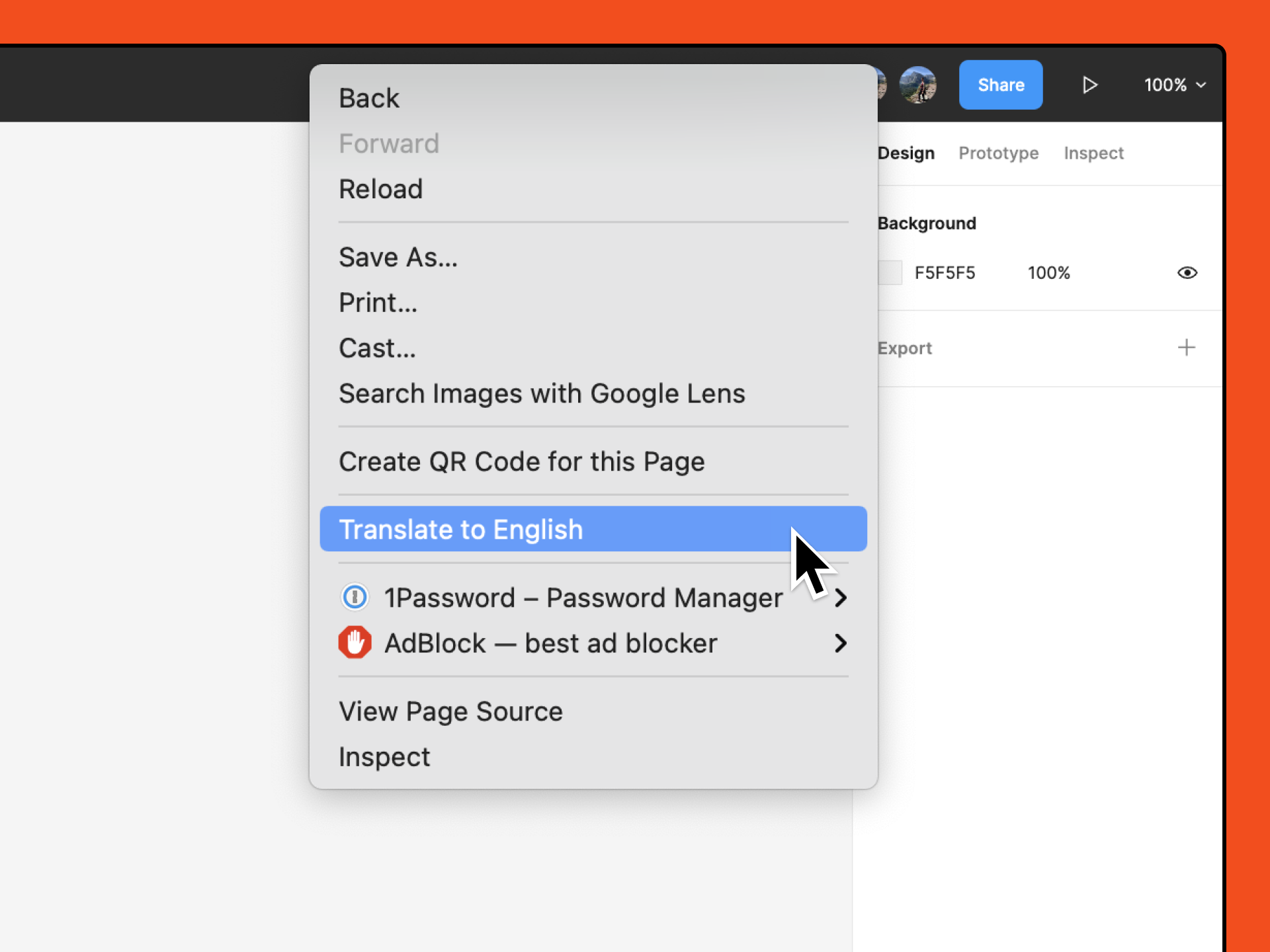 Change Figma's language using Google Chrome – Figma Learn - Help Center